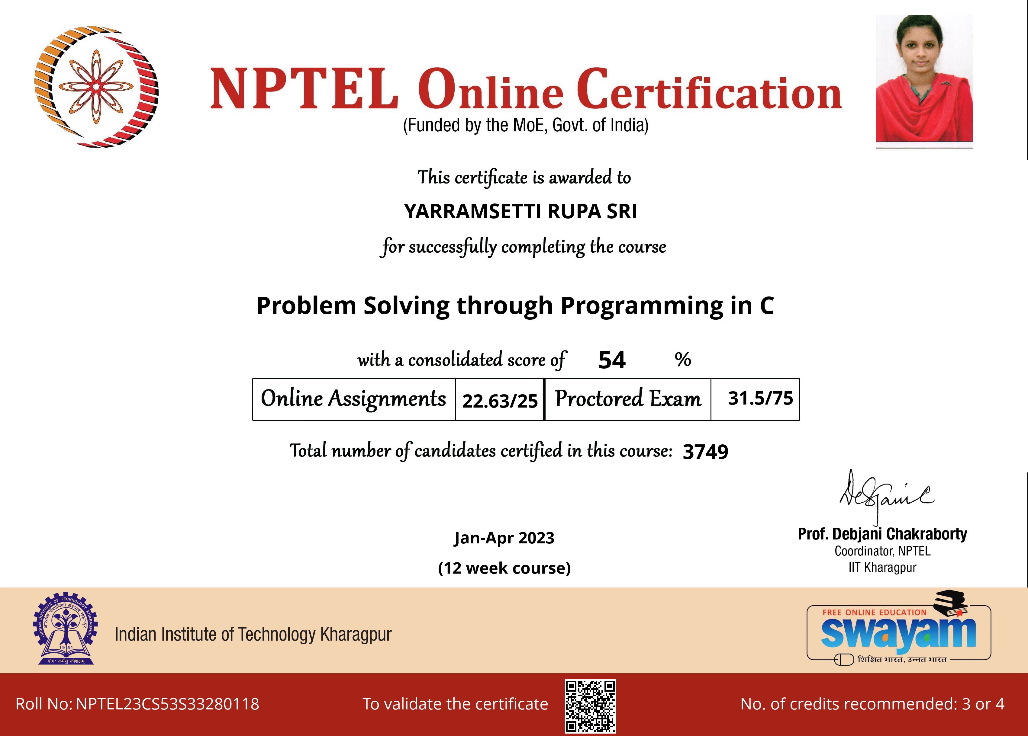 Yarramsetti Rupasri - AIML Portfolio